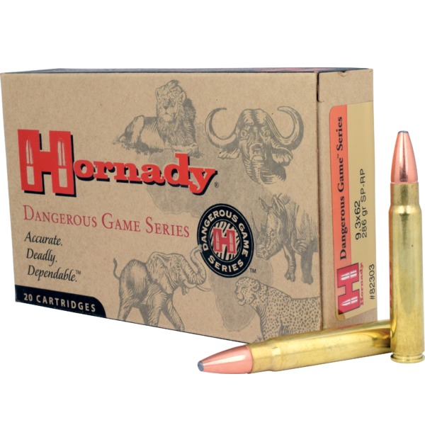 Hornady Dangerous Game™ Ammunition 9.3X62 286 gr SP-RP 20/Box ...