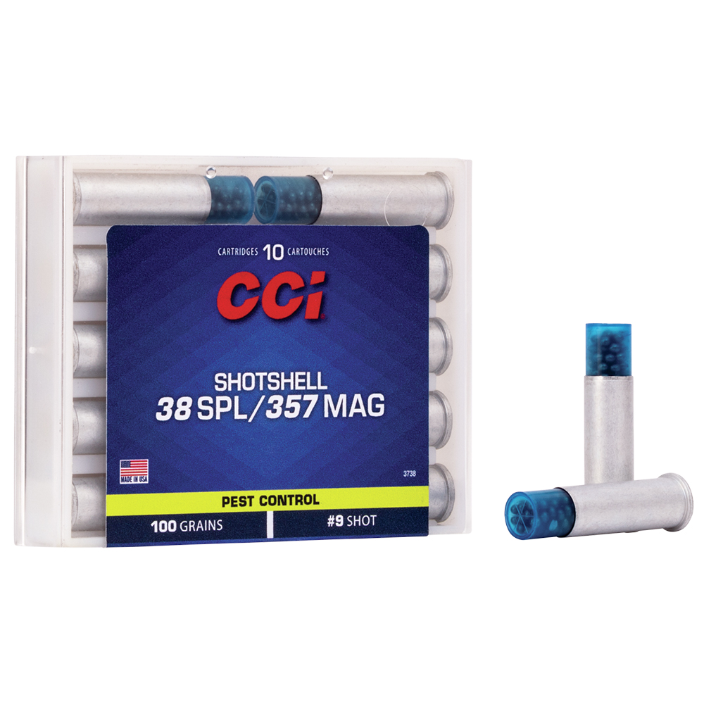 CCI Pest Control Shotshell Ammo 38 SPL/357 Mag 9 Shot 10/Box ...