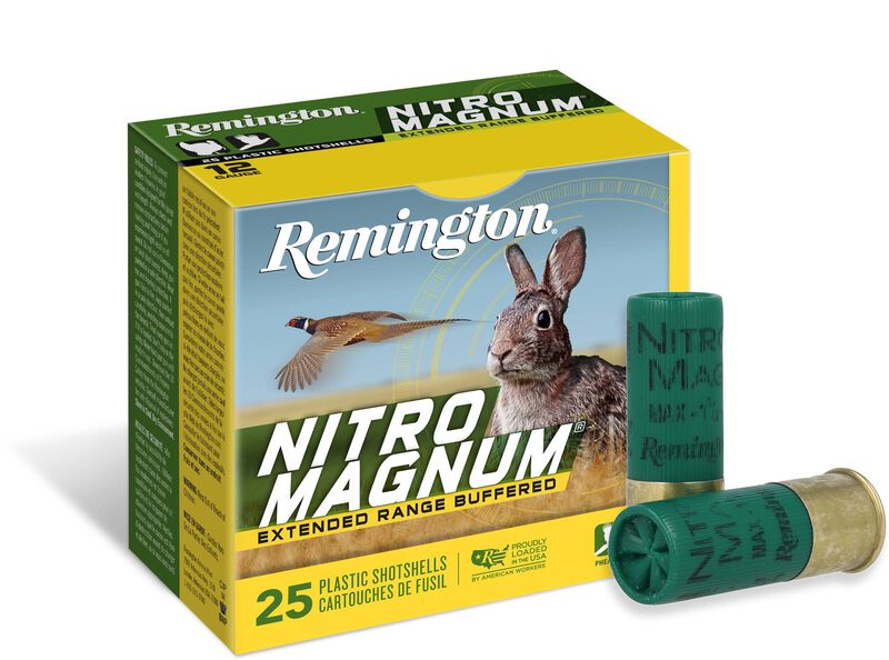 Remington Nitro Mag 12/76 53g US 2 25/Box - Fondprodukter